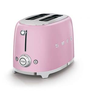 SMEG Broodrooster Roze 2x2 TSF01PKEU - Jan van Peer